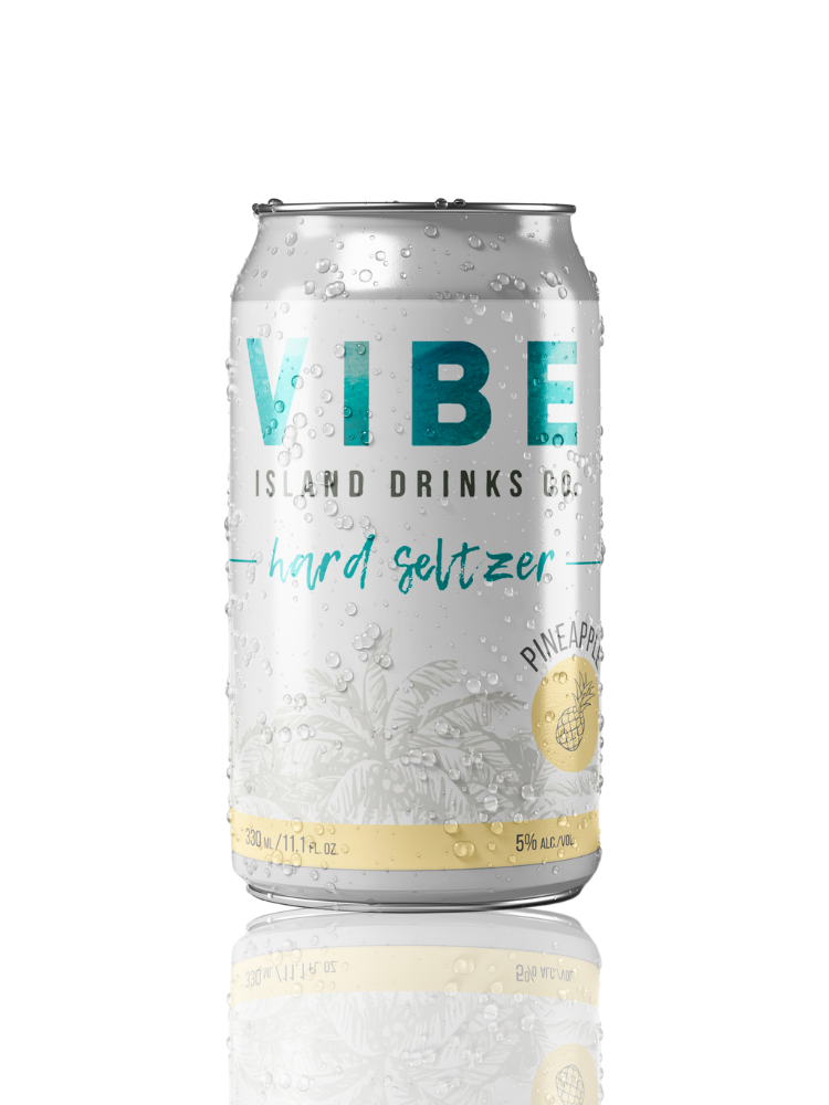 Pineapple Vibe Hard Seltzer (24-pack) - Vibe Island Drinks Co.